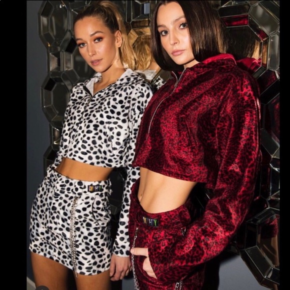 omighty | Dresses | Omighty Red Leopard Set | Poshmark